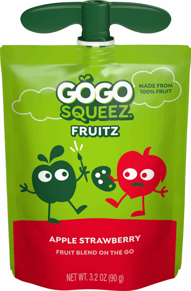 Apple Strawberry Applesauce & Fruit Puree | GoGo SqueeZ® Snack Pouches