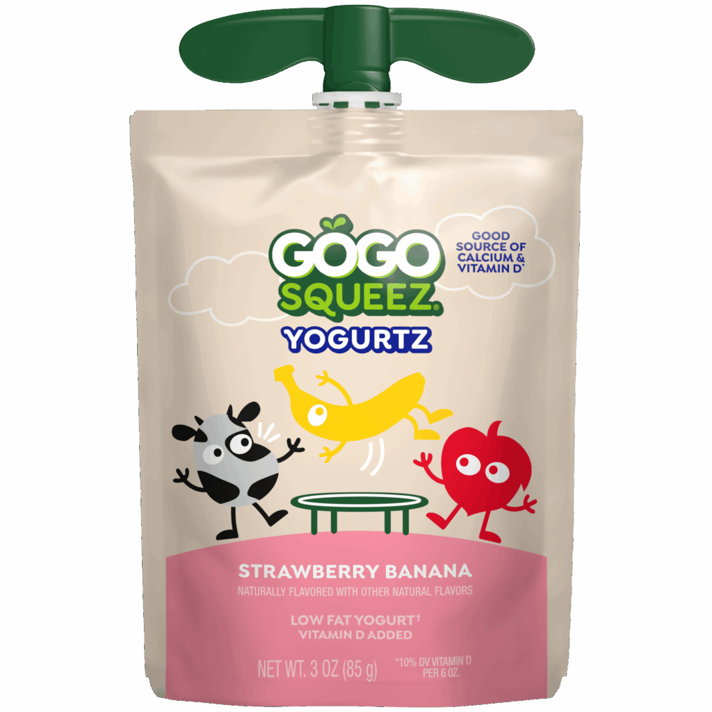 YogurtZ Squeeze Pouches Strawberry Banana Flavor | GoGo SqueeZ®