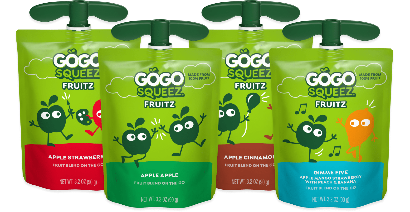 Apple Apple, Strawberry, Cinnamon, Gimme5 Variety Pack | GoGo SqueeZ ...