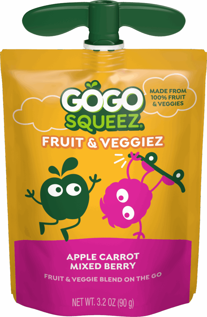 Fruit & VeggieZ Apple Carrot Mixed Berry Pouches | GoGo SqueeZ® Applesauce